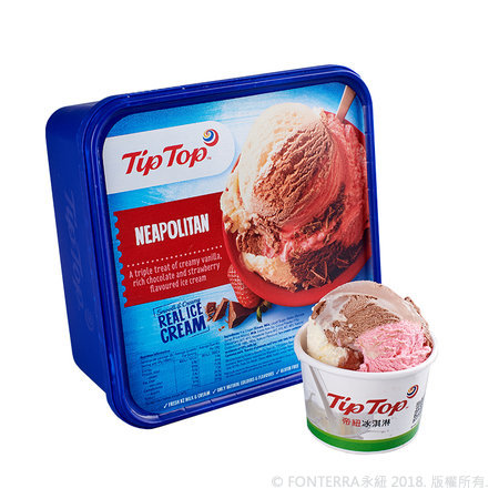 Tip Top 帝紐冰淇淋 - 義式經典三色 Neapolitan